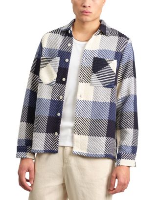 Wax London Whiting Harp Check Overshirt | Bloomingdale's