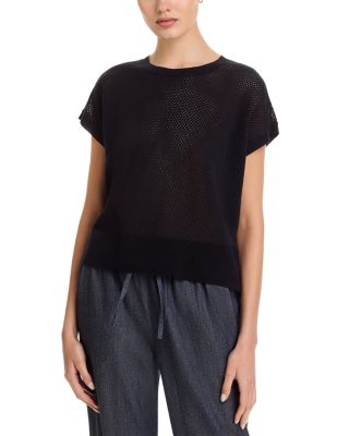 Click here for Eileen Fisher Linen & Cotton Crewneck Boxy Top prices