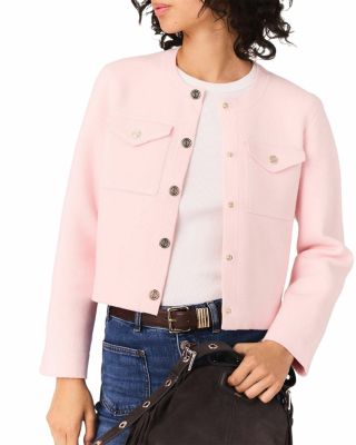 Click here for Maje Topstitched Cropped Cardigan prices