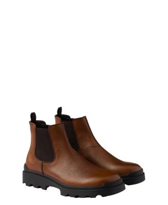 Click here for Prada Mens Printed Leather Chelsea Boots prices