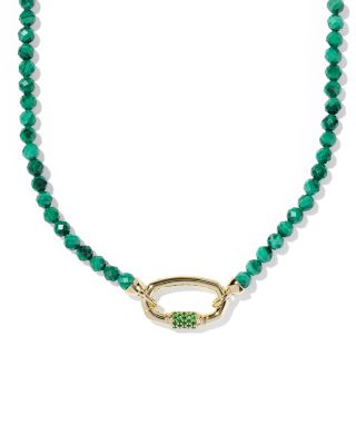 Click here for Kendra Scott Emery Pave Link Stone Beaded Strand N... prices