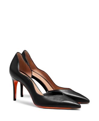 Click here for Santoni Womens Leather High-Heel Pump prices