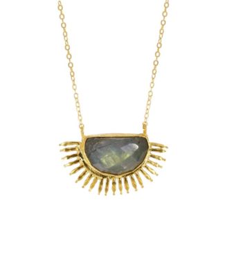Click here for Ottoman Hands Sunrise Labradorite Pendant Necklace prices