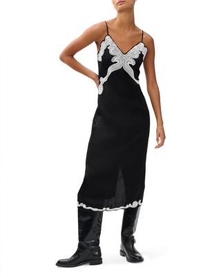 Click here for rag & bone Ann Embellished Slip Dress prices