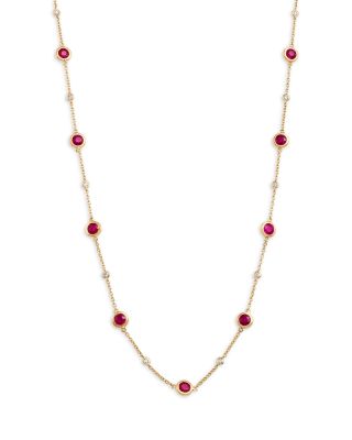 Click here for Bloomingdales Fine Collection Ruby & Diamond Bezel... prices