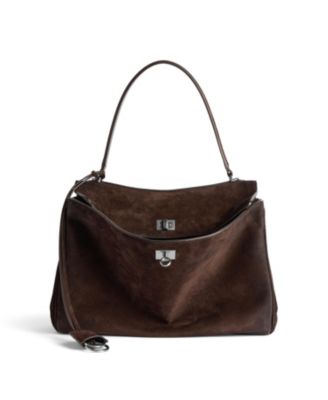 Click here for Balenciaga Rodeo Handbag Medium in Suede prices