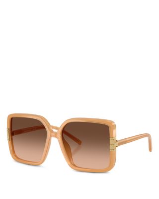 Click here for Tory Burch Flat Eleanor Square Sunglasses  57mm prices