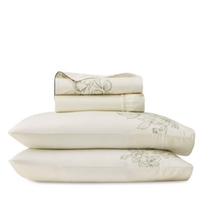 Click here for Boll & Branch Signature Etched Peony Piped-Edge Sh... prices