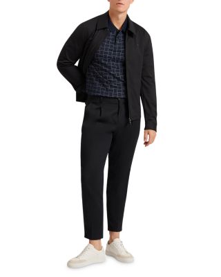 Click here for Ted Baker Eduard Short Sleeve Square Jacquard Polo prices