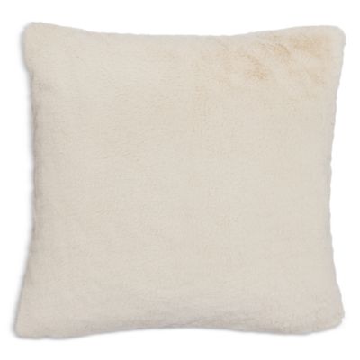 Hudson Park Collection Rabbit Faux Fur Decorative Pillow  20 x 20 - Exclusive