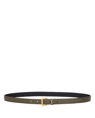 Click here for Saint Laurent Cassandre Thin Belt In Smooth Leathe... prices