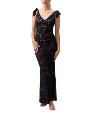 Click here for Rya Collection Amour Stretch Lace Floor Length Gow... prices