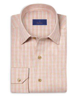 Click here for David Donahue Cashmere Blend Twill Check Sport Shi... prices
