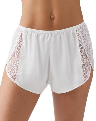 b.temptd by Wacoal Womens Lace Elasticated Waistband Shorty - Sea Salt