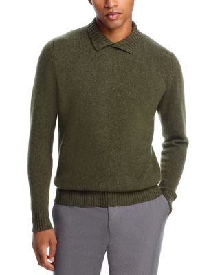 Click here for Maurizio Baldassari Split Mock Neck Cashmere Sweat... prices