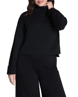 Click here for Spanx AirEssentials Cropped Turtleneck Sweatshirt prices