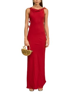 Click here for Cult Gaia Nymeria 3D Floral Open Back Gown prices