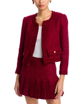 Click here for Alice and Olivia Landon Cropped Tweed Jacket prices