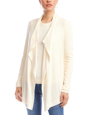 Click here for Karen Kane Ribbed Drape Front Cardigan prices