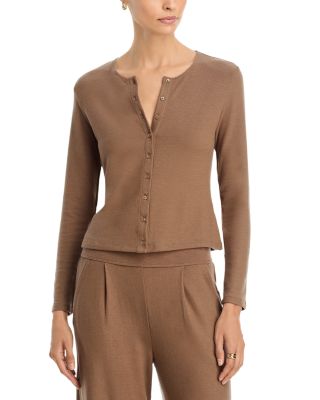 Click here for Leset Lauren Crewneck Cardigan Sweater prices
