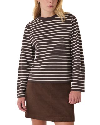 Click here for Whistles Striped Round Neck Sweater prices