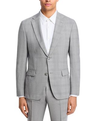 Click here for Boss H-Huge Tonal Plaid Stretch Wool Slim Fit Suit prices