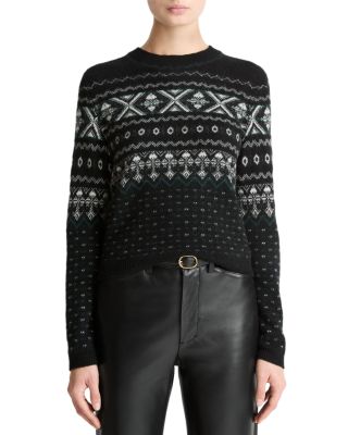 Click here for Vince Boiled Fair Isle Cashmere Sweater prices
