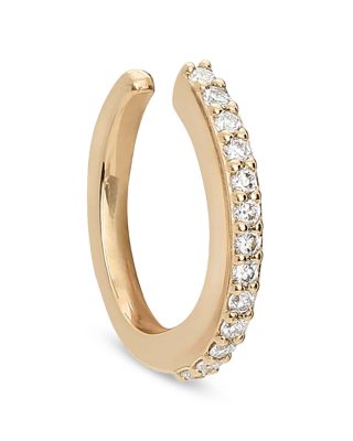 Click here for Lana Jewelry Diamond Ear Cuff in 14K Yellow or Whi... prices