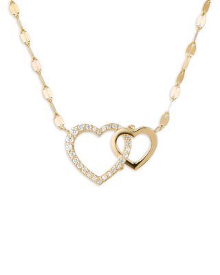 Click here for Lana Jewelry 14K Yellow Gold Diamond Double Heart... prices