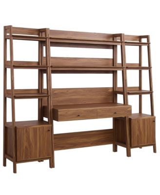 Click here for Modway Bixby 3-Piece Wood Office Desk and Bookshel... prices