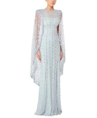 Click here for Jenny Packham Blaize Sequin-embellished Cape Maxi... prices