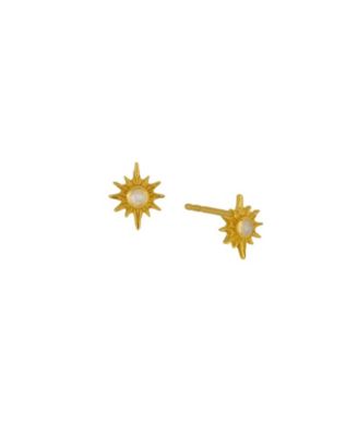 Click here for Ottoman Hands Moonstone Star Stud Earrings prices