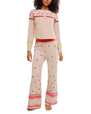 Click here for Free People Dream Whispers Sweater Knit Pajama Set prices