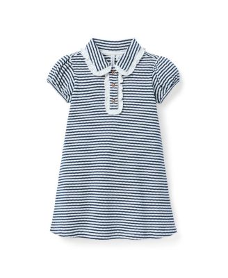 Click here for Janie and Jack Girls Textured Striped Dress - Litt... prices