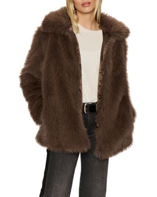 Click here for Sanctuary Carmen Faux Fur Coat prices