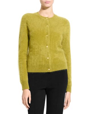 Click here for Theory Brushed Crewneck Cardigan in Cashmere prices