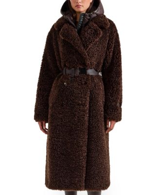 Click here for Rudsak Tina Long Teddy Jacket with Removable Puffe... prices