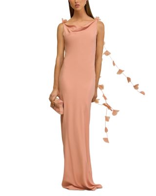 Click here for Cult Gaia Nymeria 3D Floral Open Back Gown prices