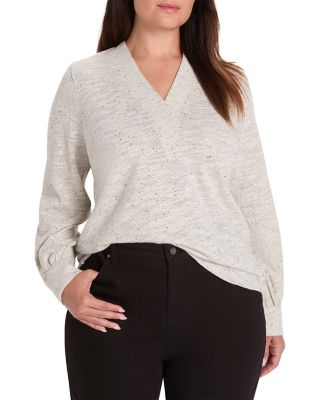 Click here for Nic+Zoe Plus Downtown Sparkle Nep Knit Top prices