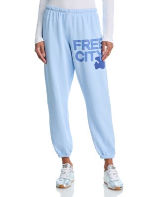 Click here for Free City Cotton Logo Sweatpants in Pinkbird prices