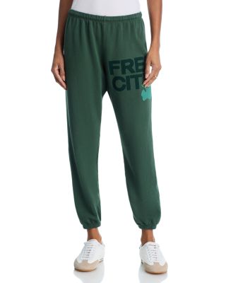 Click here for Free City Cotton Logo Sweatpants in Pinkbird prices