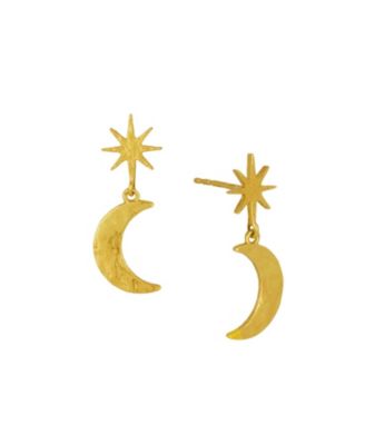 Click here for Ottoman Hands Star and Moon Drop Earrings prices