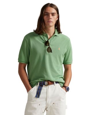 Polo Ralph Lauren Mens Custom Slim Fit Mesh Polo - Outback Green