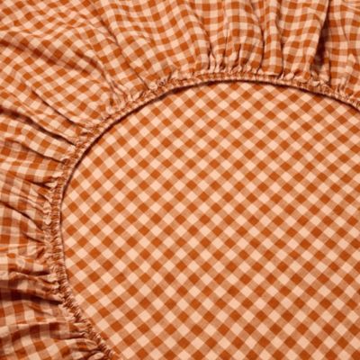 Click here for Piglet in Bed Colour Drenched Gingham Linen Blend... prices
