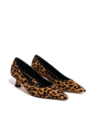 Click here for Marion Parke Womens Calf Hair Flared Kitten Heel P... prices