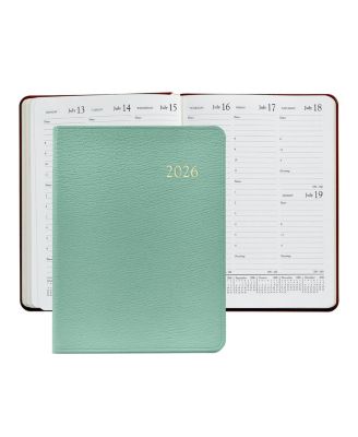 Click here for Graphic Image 2026 Goatskin Leather Desk Diary prices