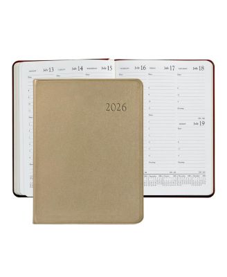 Click here for Graphic Image 2026 Goatskin Leather Desk Diary prices