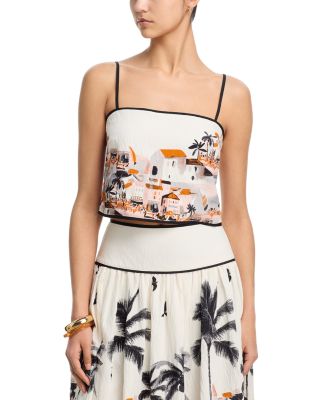 Click here for Aqua Sleeveless Square Neck Top - Exclusive prices