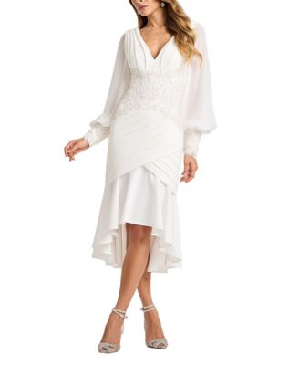 Click here for Tadashi Shoji Kalina Blouson Sleeve High-Low Dress prices
