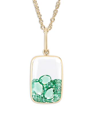 Click here for Moritz Glik 18K Yellow Gold Emerald Shaker Pendant... prices